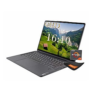 Lenovo Flex 5 14" 16:10 QHD 2-in-1 Touchscreen Laptop, AMD 8-Core R7 5700U, Wi-Fi 6, Fingerprint Reader, Backlit KB, Win11 W/Mouse Pad (16GB RAM | 512GB PCIe SSD)