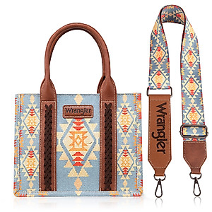 Montana West Wrangler Tote Bag for Women Western Shoulder Purses Boho Aztec Satchel Hobo Handbags WG2202-8120SBR