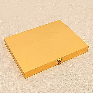 Lightahead 24pcs Stainless Steel Flatware Tableware Premier Quality Gold Colored Cutlery Set in attractive GoldenGift box (Golden)