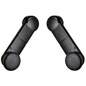 PT Auto Warehouse FO-1503A-P - Window Crank Handle, Black - Left/Right Pair