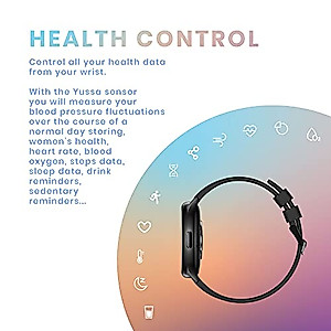 yussa Smartwatch Answer/Make Calls | Speaker | 1.32 '' HD Full Screen | AI Assistant | Android Smartwatch & iPhone Compatible | Fitness & Health Tracking | +20 Sports | for Man and Woman