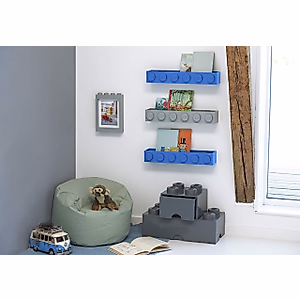 ROOM Copenhagen, Lego Book Rack - Decorative Floating Shelf Storage - White