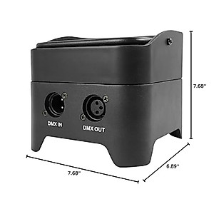 10 Rockville Best PAR 50 Battery Par Can Wash Up-Lights w/Wireless DMX+RGBWA+UV