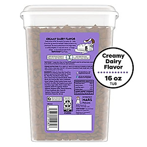 TEMPTATIONS Classic Crunchy and Soft Cat Treats Creamy Dairy Flavor, 16 oz. Tub
