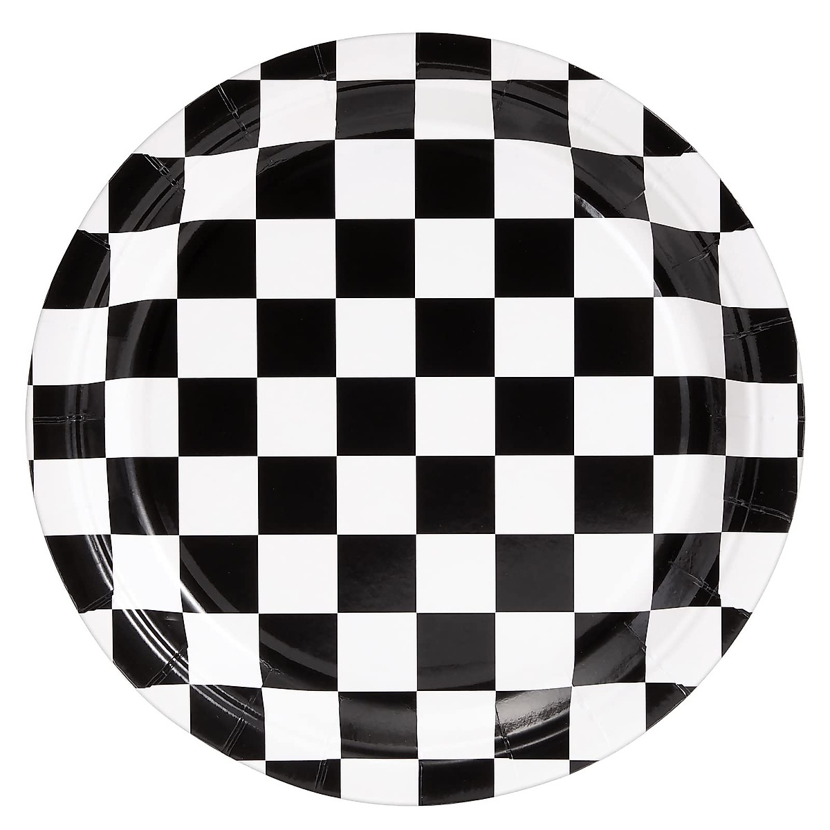 Juvale 144 Piece Race Car Birthday Party Supplies with Checkered Flag Plates, Napkins, Cups, and Cutlery (Serves 24)