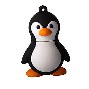 USB 2.0 Cartoon Flash Pen Drive Sticks High Speed Memory Storage Thumb Stick Drive (32GB, Penguin)