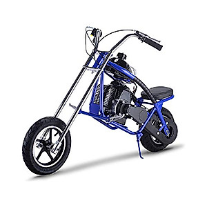 MotoTec 49cc Gas Mini Chopper Blue