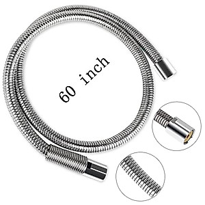 XIUBE, Commercial Pre Rinse Sprayer Hose Replacement Kit for Kitchen Dish Sink Faucet, 60 Inch Flexible Stainless Commercial Pre Rinse Kitchen Faucet Hose Parts