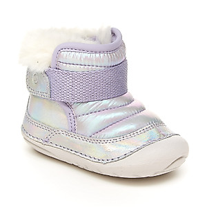Stride Rite Baby Girls Soft Motion Channing First Walker Shoe, Iridescent, 3.5 Wide Infant