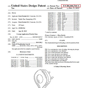 TROND Power Strip Surge Protector, Flat Plug 6ft Extension Cord, 5 Widely AC Outlets with 3 USB Ports(1 USB C), 1440J, 1250W, Wall Mount, Desktop Charging Station for Home Office Dorm Room, White