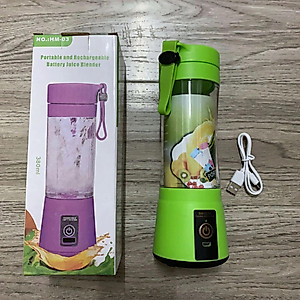 16oz Portable Blender, USB Rechargeable Personal Size Blenders, Smoothie Blender with 6 Blades for Protein & Shakes, Mini juicer with Extra Handle Lid for Travel Sports Outgoing