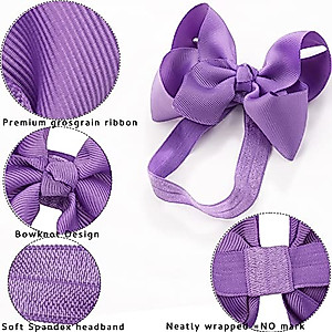 CELLOT Baby Girls Headbands Grosgrain Ribbon 4.5" Hair Bows Headband Big Bow Hair Bands for Toddler Pack of 20