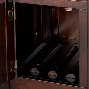 Coaster Gabriel Counter Height Dining Table with Storage Pedestal Base Cappuccino