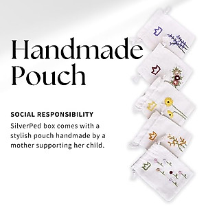 SilverPed 999 Silver Nursing Cups, Silver Nipple Shield, Soothe and Protect Sore Nipples, Silver Nipple Covers Breastfeeding, Silver Nipple Cups, 2 Pieces