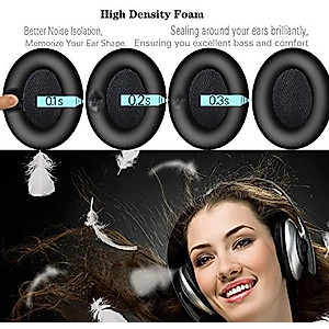 Bose Headphones Replacement Ear Pads for QuietComfort QC35/35ii/25/2/15 Ear Cushions for QC35 QC35ii QC25 QC2 QC15 Ae2 Ae2i Ae2w Sound True & SoundLink (Around-Ear Series Only)