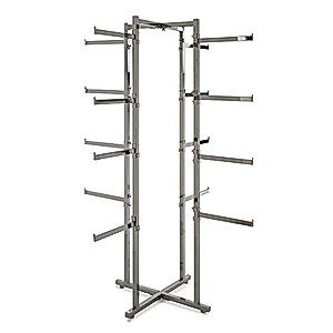 Econoco K36 Folding Lingerie Tower, Square Tubing with Rectangular Tubular Arms