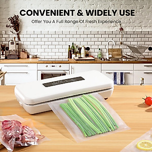 200 Neeyer Vacuum Sealer Bags with Cutter 8 x 12 inch BPA Free Quart Food Vac Storage Bags Compatible with All Vac Machines Meal Prep Sous Vide Bags…