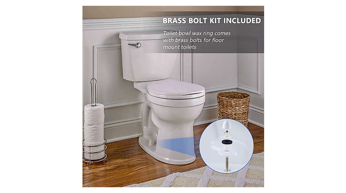 boeemi Extra Thick Wax Ring Toilet,with Flange and Bolts for ...