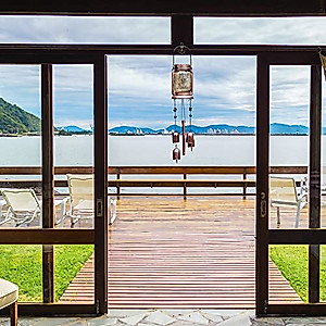 Vcdsoy 2 Pack Solar Wind Chimes - Solar Mason Jar Wind Chime Light Unique Hanging Wind Chimes Outdoor Clearance, IP65 Waterproof,Gifts for Mom Yard Garden Terrace Corridor