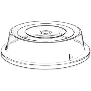 Carlisle FoodService Products 198907 Polycarbonate Plate Cover, 10-19/32" Diameter x 3" Height, Clear (Case of 12)