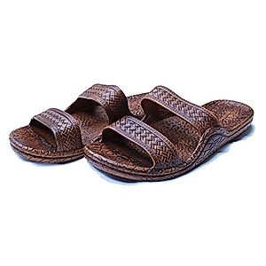 Kali Footwear Women's Jesus Hawaii Open Toe Double Strap Hawaiian Sandals Simple Chestnut 11