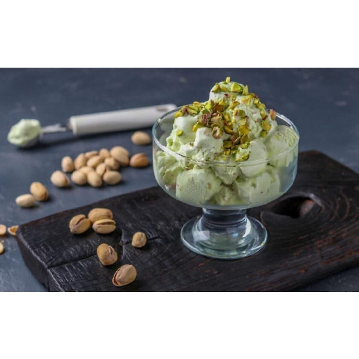 Glasia Set of 6 Glass Ice Cream Bowls and 6 Stainless Steel Spoons | Small Dessert Cups for Parfait Sundae Snacks Fruit | Mini Footed Trifle Tasters with Spoon