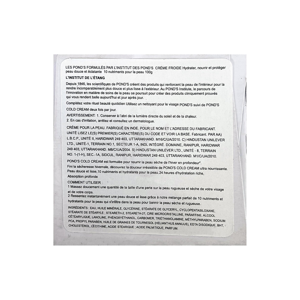 Pond's Moisturing Cold Cream 100ml