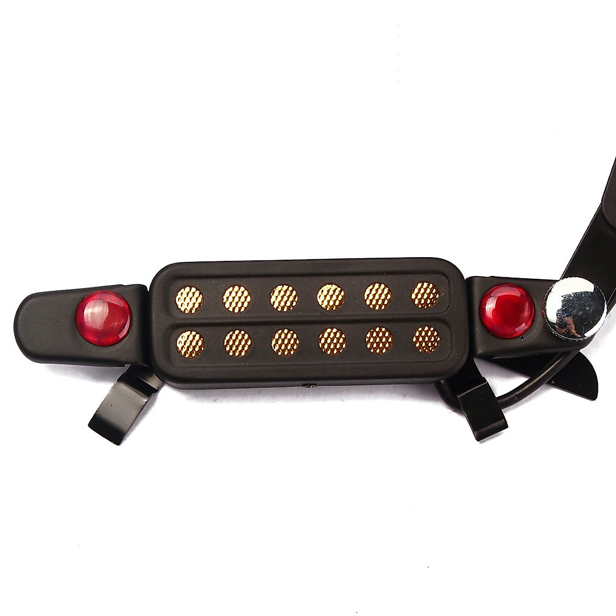 HOYUJI 12 SoundHole Guitar Pickups, Magnetic preamplifier for Acoustic Guitar with Tone and Volume Control, Electric Guitar Pickup Extension, Cable Length 10 feet