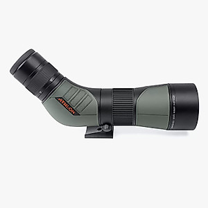 Athlon Optics Ares UHD 15-45x65 Spotting Scope - Spotting Scope for Outdoor Equipment - Bird Watching, Shooting Range & Hunting Equipment - 45 Degree - Green/Black
