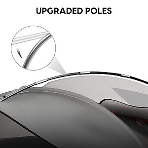 WASAGUN SUV Tent PU 2000mm Waterproof Rain Fly Car Tent for Camping Outdoor Travel Up to 6-8 Person Spacious Room 8.2 ft * 8.2 ft x 6.5 ft, Dusky