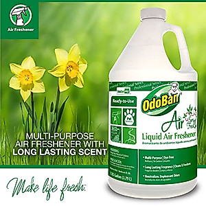 OdoBan Professional Series Ready-to-Use Air Liquid Air Freshener, Set of 3, 1 Gallon Each, Cherry, Spring Fresh and Lavender Variety