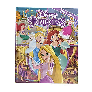 Disney Princess and Moana 4-Book Look and Find Collection with Slipcase PI Kids