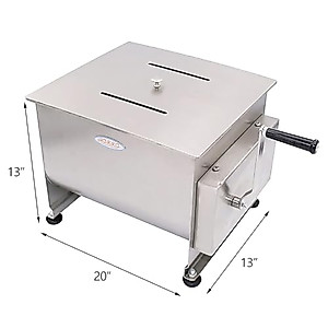 Hakka 30lb/15L Double Axis Manual Meat Mixer