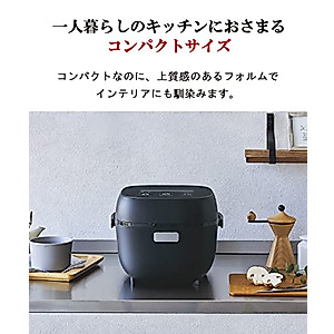 TIGER JBS-A055WM Rice Cooker, 3 Cups, For Living Alone, Microcomputer, Extreme Uma Menu, Frozen Rice Menu, Bread Menu, Cooking Menu Included, Fresh Cooking, Matte White