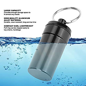 Garden Supplies Waterproof Medicine Box Aluminium Alloy Mini Travel Pills Case Holder for Swimming Pool Sauna