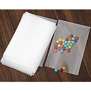 50 pcs Clear 12" x 16"(W:30.5XL:40.6cm) Flat Cello Cellophane Bags Poly Treat Bags 2.8 mils for Gift Wrapping, Bakery, Cookie, Candies, Toast, Dessert, Party Favors Packaging with Color Twist Ties