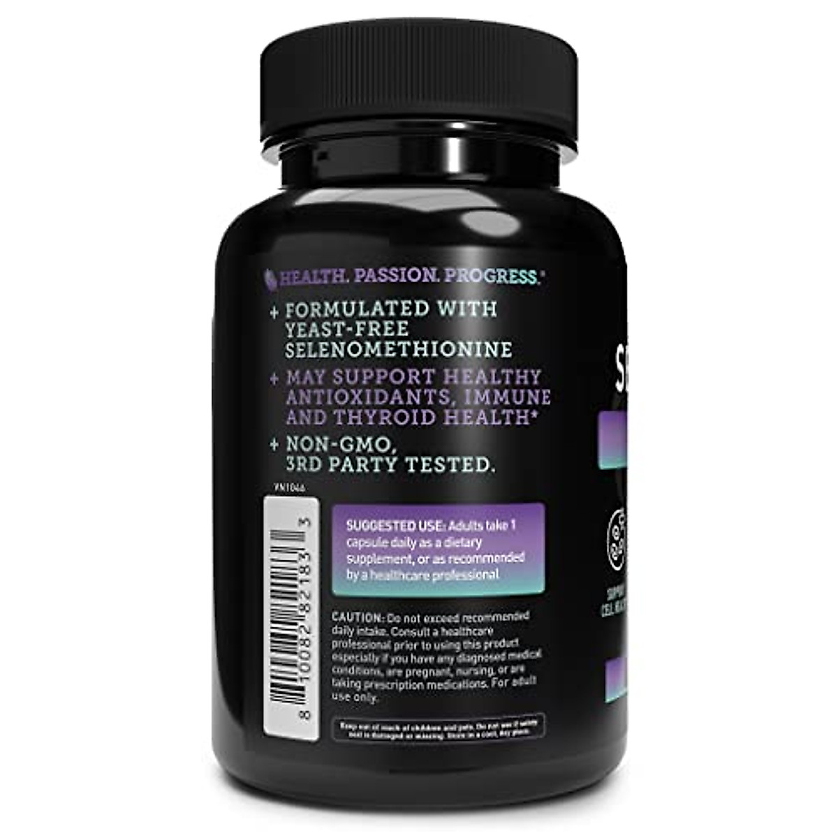 Selenium Capsule Supplement | 200mcg | Support Healthy Antioxidant, Immune, Reproductive,and Thyroid Health* | Non-GMO, 3rd Party Tested | 200 Capsules