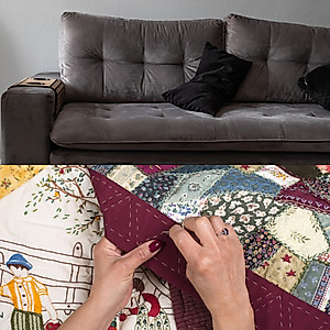 VONEEDL Upholstery Repair Kit: Waxed Sewing Thread (3 Colors) & Heavy Duty Needles (11 PCS) for Leather, Canvas & More