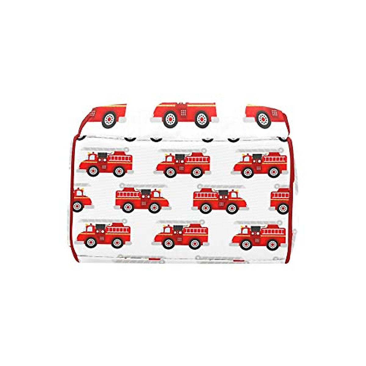 Cartoon Firetruck Pattern Personalized Diaper Bag Backpack Custom with Name Unisex Nursing Large Capacity Mommy Backpack