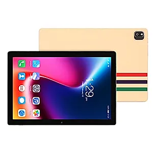 VINGVO 10. 1 Inch Tablet, Tablet PC 2 in 1 Supports Fast Charging 100-240V with Keyboard for Android 12 for Reading (US Plug)