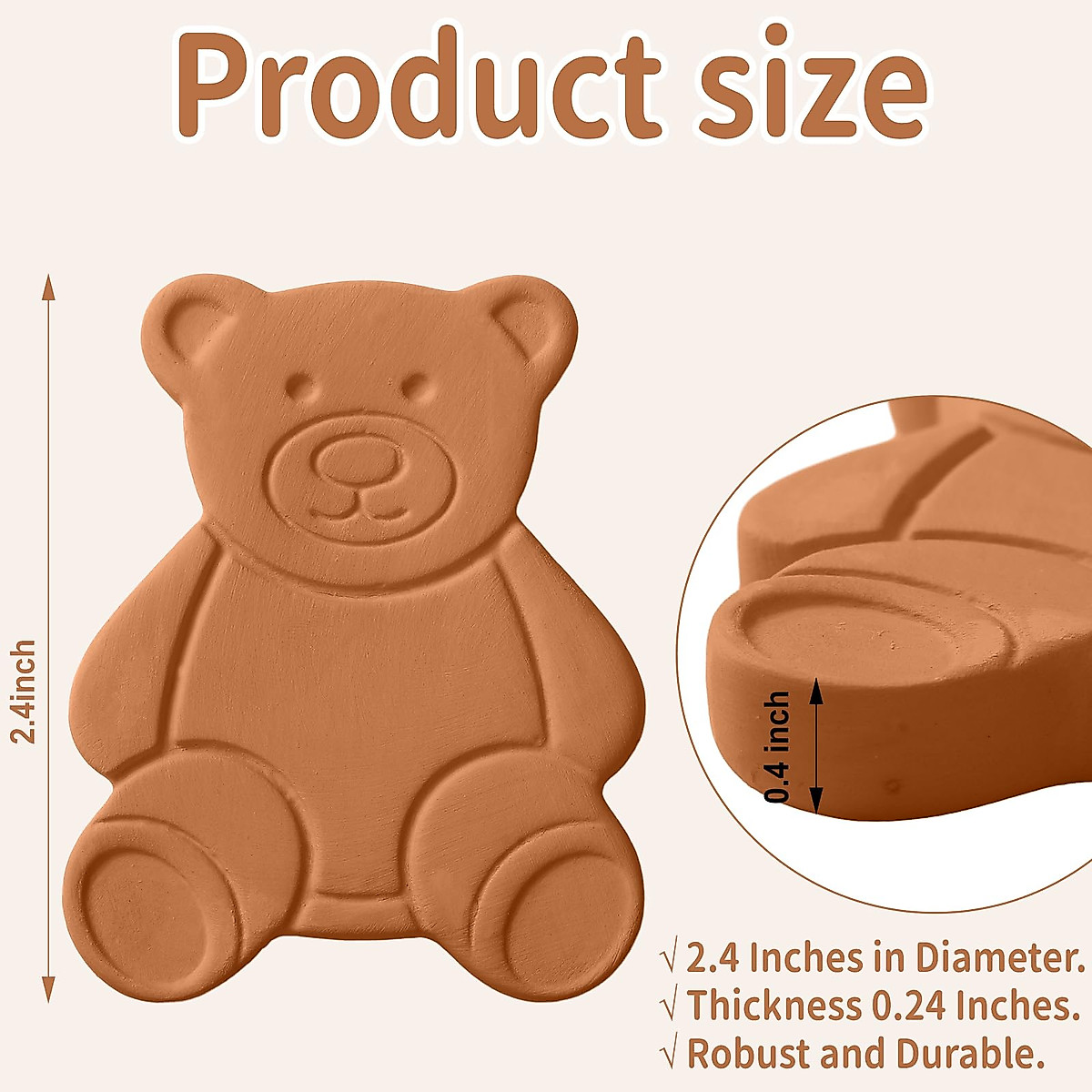 Sasylvia 8 Pcs Brown Sugar Keeper Terracotta Brown Sugar Saver Clay Rabbit Pineapple Owl Fish Bear Squirrel Leaf Softener for Food Storage Containers Keeping Soft and Dry