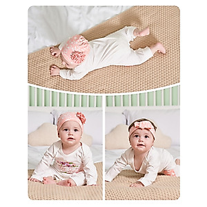 ChicRosa Baby Girl Clothes Little Baby Sister Newborn Outfit Long Sleeve Romper + Hat + Headband 3Pc Infant Clothing Set 0-3 Months