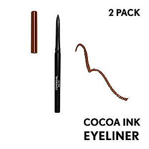 Covergirl Ink It Perfect Point Plus Waterproof Eyeliner Pencil, Cocoa Ink, 2 count (Pack of 1) (Packaging May Vary)