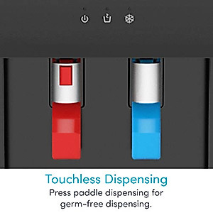 Avalon A2TLWATERCOOLER Top Loading Water Cooler Dispenser, Black, Black&White