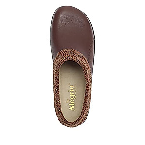 Alegria Womens Kyah Brown Leather Clog 8-8.5 M US