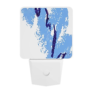 Delhiponics Graffiti Art Night Light Dusk to Dawn Smart Sensor,White Led Nightlight for Bedroom,Bathroom,Kitchen,Hallway,Stairs,Energy Efficient,Decor Desk Lamp