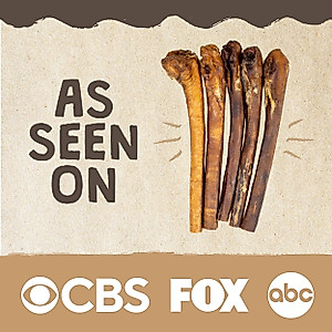 Mighty Paw Naturals Bully Sticks - All-Natural Protein-Rich Dog Chews from Grass-Fed Beef. Single-Ingredient Pet Treat for Dental Health. Keeps Chewers Busy - Bully Stick - Dental Chew Dog - Dog Stick