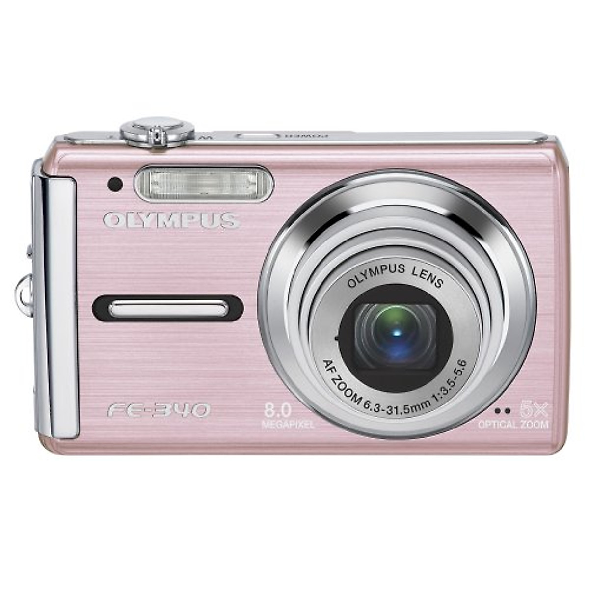 Olympus FE-340 8MP Digital Camera with 5x Optical Zoom (Pink)