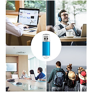 TOPESEL 128GB USB 3.0 Flash Drive, High Speed Thumb Drive USB Flash Drive USB Memory Stick for Data Storage (Blue)