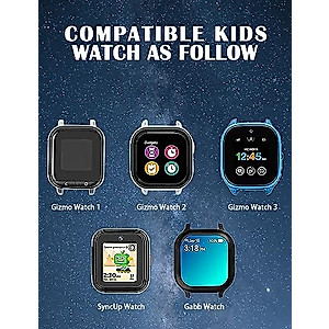 Khxriypha Sunflower Luminous Gizmo Watch Band Compatible with Verizon Gizmo Watch 1/2/3 Replacement Band Gabb Watch Strap for kids Boys Girls,Cartoon Silicone Soft Watch T-Mobile SyncUP Kid Smartwatch